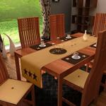 Buy Home Heart Beige Cotton Table Runner And Mat Set, 14x72 inch (Pack ...