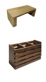 Buy MOMIN TRADERS Chopping Table & Dinning Cutlery Stand Combo (Pack Of ...