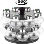 Buy Shiroya Brothers 360 Double-Layer Spice Rack - 360 Rotatable Tray Kitchen Professional Spice ...