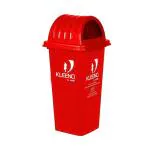 Buy Cello Kleeno Dome Lid Plastic Garbage Dustbin Bucket 60 LTR - Red ...