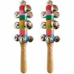 Buy kishore collections Eco-Friendly 2 Wooden baby Rattle Jinglebell ...