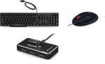 Buy Zebronics K20 Keyboard+ Rise Mouse+ 100HB USB HUB Pack of 3 (Black ...
