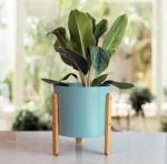 Buy Big Sea Blue Metal Pot with Stand Online at Best Prices in India ...