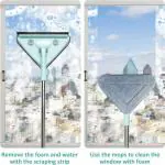 Buy NORIDY 3 in 1 Wet & Dry Mops 360 Rotatable Triangle Mop with ...