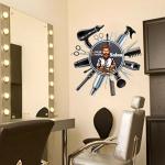 Buy Divinedesigns Multicolor Vinyl Hair Saloon Boy Wall Sticker Online ...