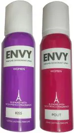 Buy Envy Kiss Deo Spray, Pout Deo Spray Deodorant Spray, 120 Ml (Pack ...