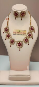 Buy MAYURI'Z COLLECTION_Assamese Traditional Necklace & Earring Set ...