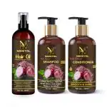 Buy Nainital Onion Hair Oil + Onion Shampoo + Onion Conditioner for Hair Fall Control and Hair ...