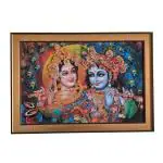 Buy SHASWAT ART Radha Krishna Crystal Reign Art Painting I Radha ...