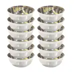 Buy SHINI LIFESTYLE Stainless Steel Bowl/Vati/Katori Set with Classic Inside Outside Laser Work ...