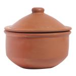 Buy Kirtida Organization Handmade Earthen Unglazed Curd Pot with lid ...