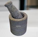 Buy ZENRISE Black Stone Mortar and Pestle Set Traditional Kitchen Ginger garlic Paste maker, 4x4 ...