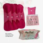 Buy Re:pad Reusable Sanitary Pads for Women - Pack of 5 (5 Maxi Pink ...