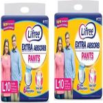 Buy LIFREE Extra Absorb L10+10 Adult Diapers - L (20 Pieces) Online at ...
