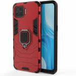 Buy TRIFTY Oppo F17 Pro Red Plastic Kick Stand Metal Ring Holder Back ...