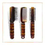 Buy Scarlet Line Comb Set, Flat n Round Hair brush Set with Holder ...