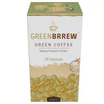 Buy Greenbrrew Natural Instant Green Coffee (20 Sachets, 60gm) Online ...
