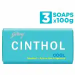 Buy cinthol Cool Bath Soap, Menthol + Active Deo Fragrance, 100g (Pack ...