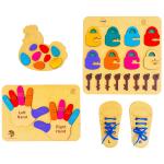 Buy LIME SHADES Set of 4 Wooden Board Puzzle Playset kit Includes Lock ...