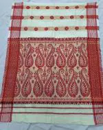 Buy SENEHI_Handloom Polycotton 250 GSM Assamese Gamcha/Gamosa, use as ...