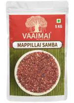 Buy VAAIMAI Bride Groom Rice / Mappillai Samba Rice, 5Kg Online at Best ...