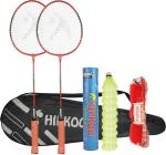 Buy Hipkoo Sports Red Plastic, Aluminum Badminton Kit With Racket ...