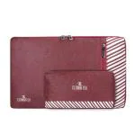 Buy The Clownfish Algo Maroon Polyester Series Laptop Sleeve And ...