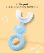 Buy Domenico Soft Sillicone U-Shaped Head 360 Toothbrush - Blue Online ...