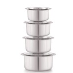 Buy SHINI LIFESTYLE Stainless Steel Bhagona, Patila, Tope, Pateli, Milk ...