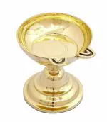 Buy DMI's Two Faced Gold Brass Panati with Stand 300ml Oil Capacity ...