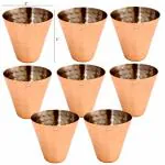 Buy Prisha India Craft Stainless Steel Copper Plating Shot Glass ...