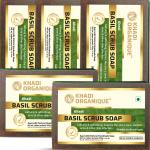 Buy Khadi Organique Basil Scrub Soap | Natural Herbal Handmade Bathing ...