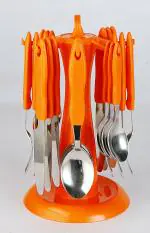 Buy Elegante' 24 Pcs Signature Orange Cutlery Set (6 Dinner Spoons, 6 ...