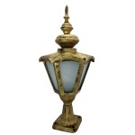 Buy Kiyah lights Aluminium Antique Gold Tecture Standard Gate Light ...