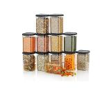 Buy TRONOS Storage Box Lid Food Rice Pasta Pulses Container, Square ...
