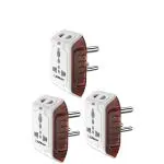 Buy EMBOX 3 Pin Multi Plug Socket-Universal Travel Adapter with ...