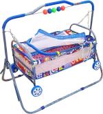 Buy Confiado Blue Metal Bassinet|BASSINET|BASINET|CRADLE|BABY BASSINET ...