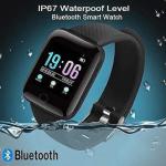 Buy IMMUTABLE Water Proof Bluetoth Id17 Smart Watch Fitness Band With Black Strap Online at Best ...