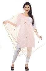 Buy Tutli Putli Women Peach Self Design Net Dupatta Online at Best ...
