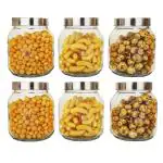 Buy Machak Clear Glass Peanat Kitchen Storage Container, 650 Ml (Set Of ...
