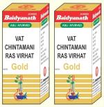 Buy Baidyanath (Jhansi) Vat Chintamani Ras Virhat with Gold Ayurvedic ...