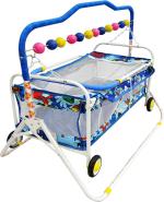 Buy Rawzz Blue Metal Cradle |BASSINET|BASINET|CRADLE|BABY BASSINET|BABY ...