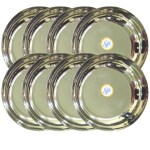 Buy SHINI LIFESTYLE Stainless Steel Halwa plate /Dessert Plate Set ...