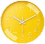 Buy Rylan Plastic Non-Ticking Classic Digital Wall Clock 40 x 38 x 40 ...