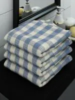 Buy Athom Living Eco Saviour Premium Cotton Bath Towel/Gamcha Blue ...