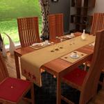 Buy Home Heart Beige Cotton Table Runner And Mat Set, 14x24 inch (Pack ...