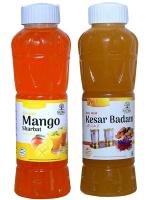 Buy Natraj The Right Choice Mango Sharbat and Kesar Badam Sharbat Syrup ...