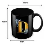 Buy Tuelip Printed Design of Alphabet "D" with Keychain for Tea ...