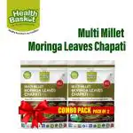Buy HEALTH BASKET MULTI MILLET MORINGA LEAVES CHAPATI MIX COMBO PACK OF ...