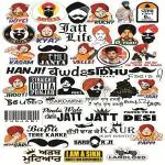 Buy PIXELARTZ Funny Punjabi Theme DIY Vinyl Stickers for Laptop ...
